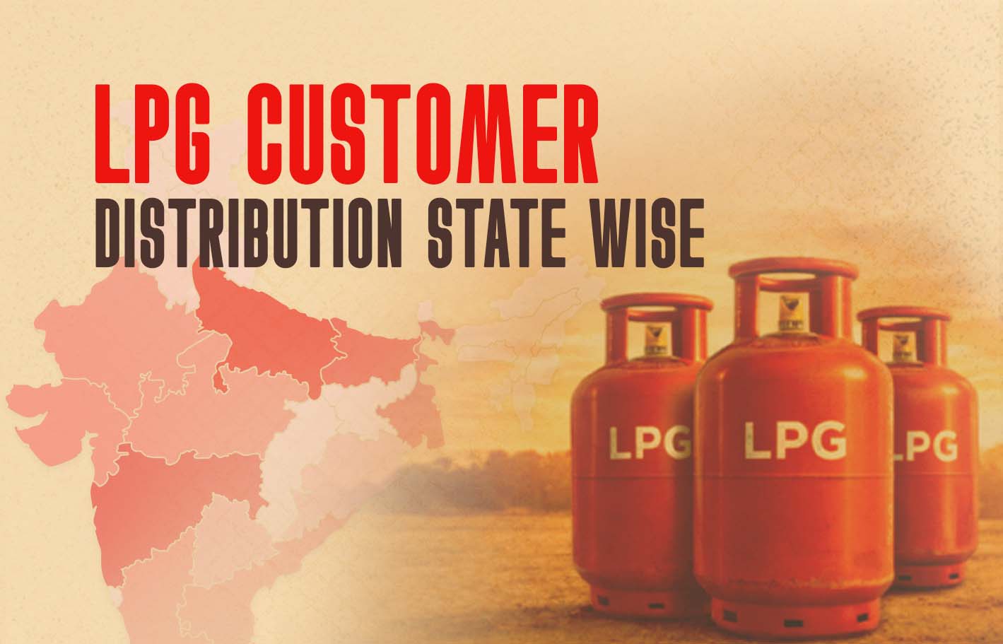 LPG customers Statistics India: State Wise Customer Distribution Explained